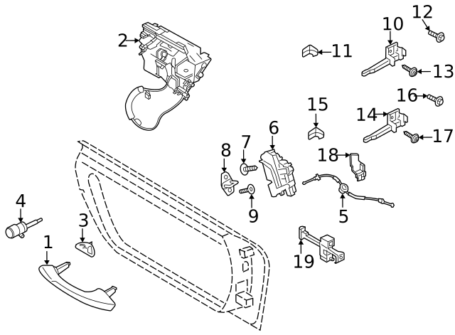 2020-2024 Porsche 911 Upper Hinge 992-831-403-A | Sunset Porsche Parts
