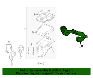 LK4Z-9C623-A - Engine Air Intake Hose 2020-2023 Ford | AutoNation Parts