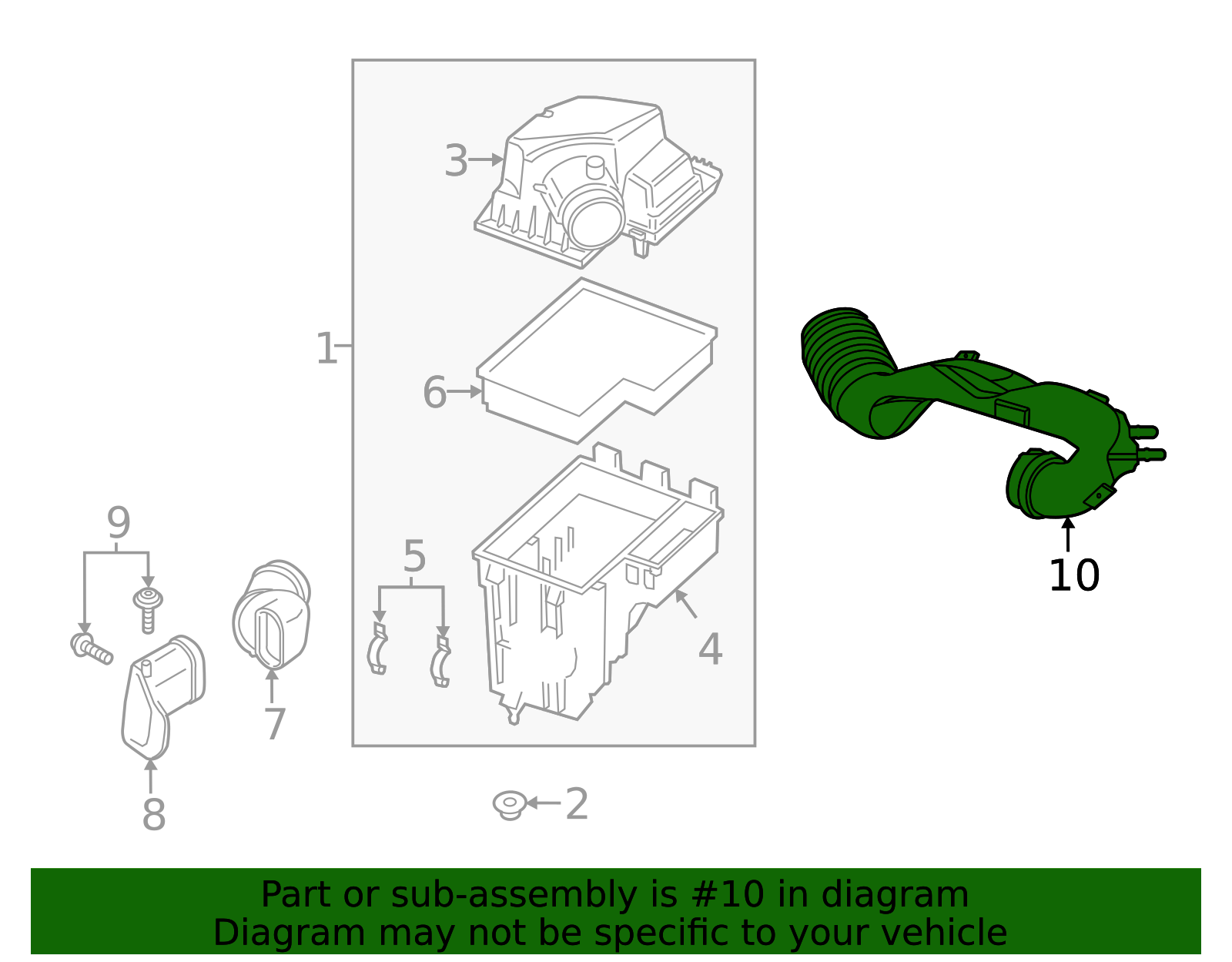 LK4Z-9C623-A - Engine Air Intake Hose 2020-2024 Ford | Big 3 Auto Parts
