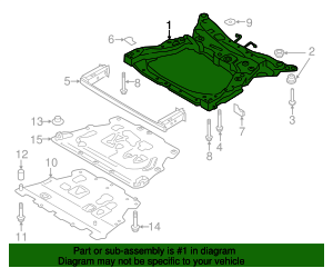 31689171 - Engine Cradle 2017-2021 Volvo | AutoNationParts.com
