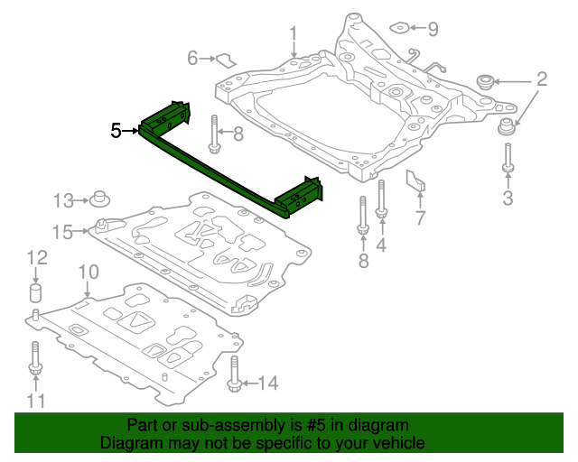 31387309 - Lower Impact Bar - 2017-2020 Volvo | Volvo OEM Parts Direct