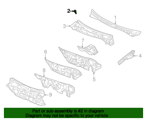 1997-2011 Mitsubishi Grille Assembly Clip MR221507 | Auto Parts
