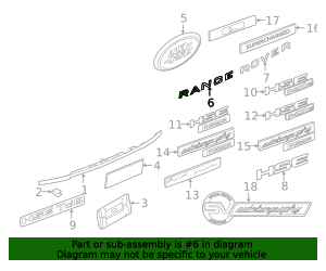Hatch Emblem - Land-Rover (LR088864)