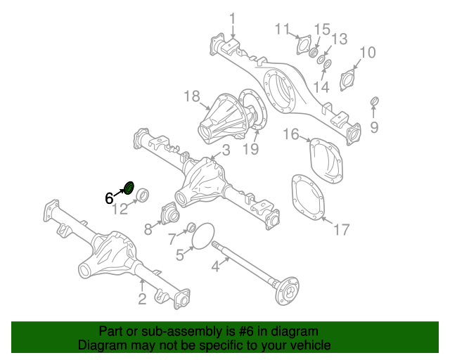 1986-2004 Nissan Oil Seal 43252-VW000 | Nissan Parts Plus