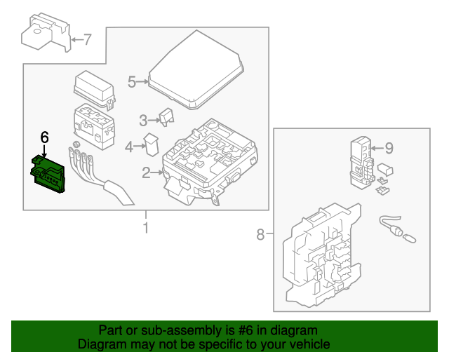 2009-2023 Mitsubishi Junction Block 8571A019 | MitsubishiParts.com