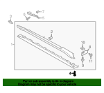 W707889-S300 - Rocker Molding Retainer 2013-2023 Ford Mustang | Ford ...