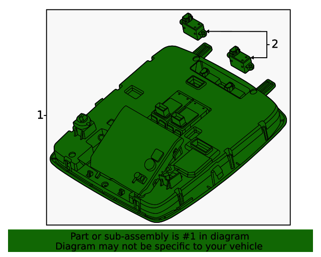 2022-2023 Kia Carnival Overhead Console 92800-R0300 | TascaParts.com
