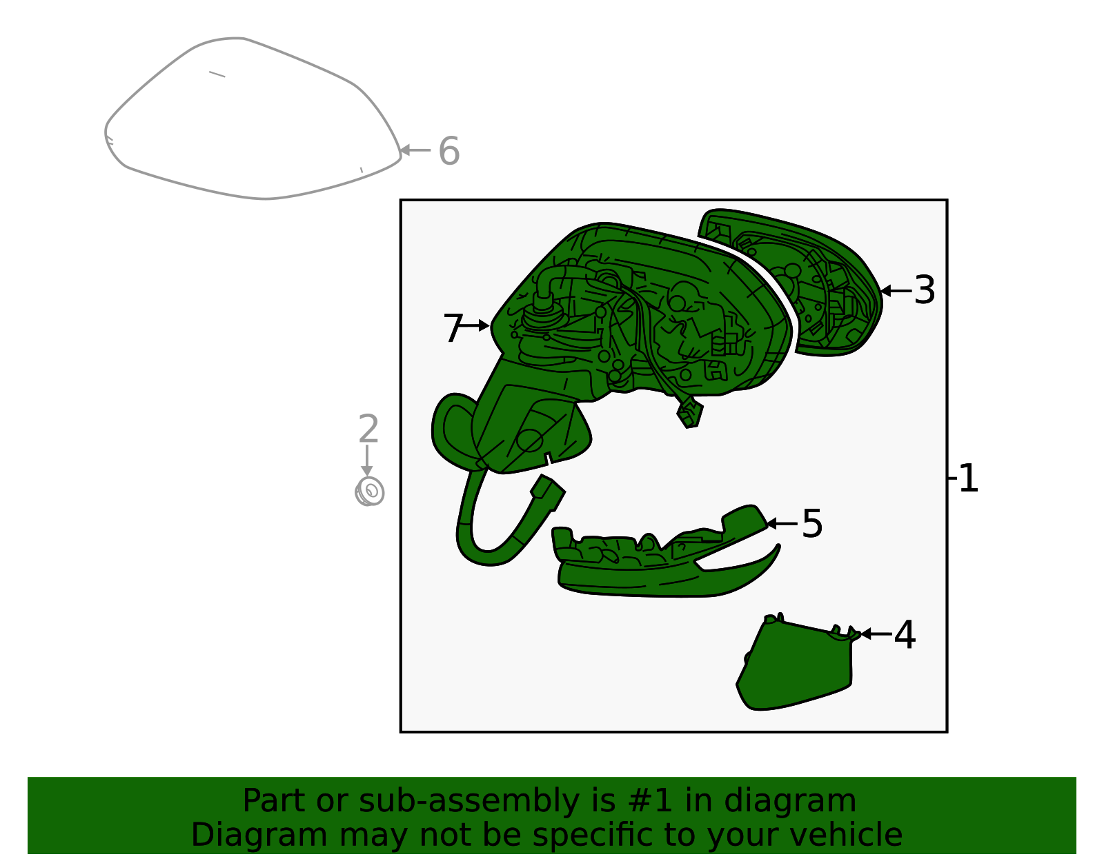 2022-2024 Toyota Corolla Mirror Assembly Outer R 87910-12F60 | OEM ...