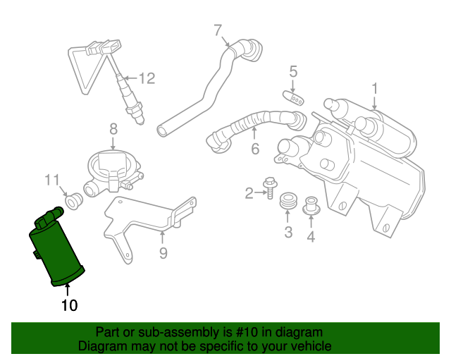 Genuine BMW 16-13-7-446-786 | Vapor Canister Filter | FREE Shipping on ...