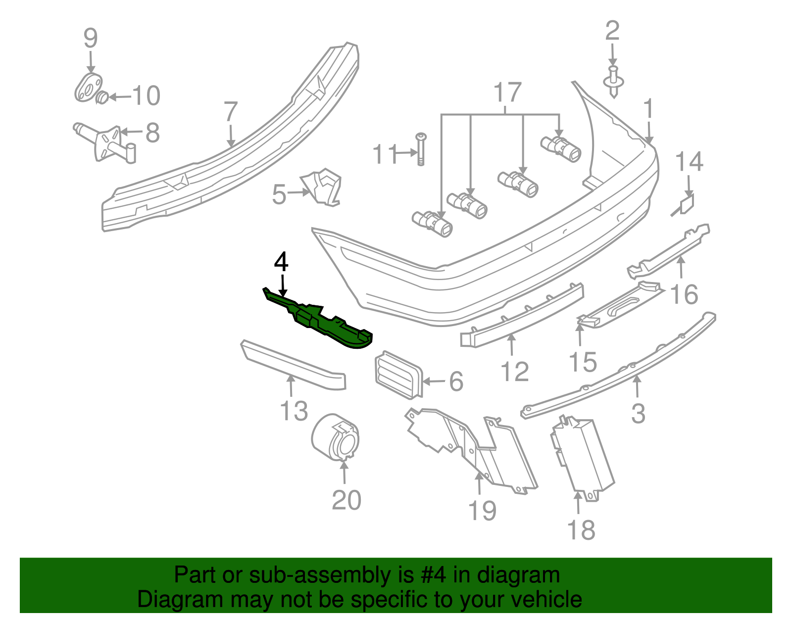 51127030614 - 2002-2005 BMW Bumper Cover Guide (51-12-7-030-614) | BMW ...