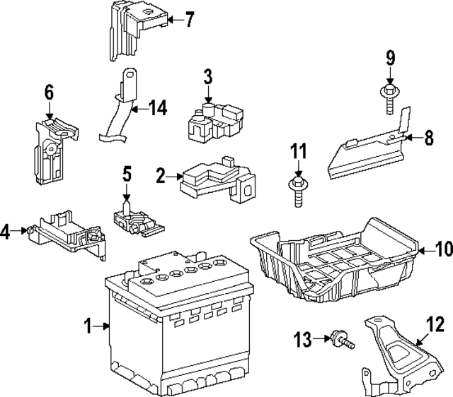 2023-2024 Toyota Corolla Battery Current Sensor Bracket 28859-37080 ...