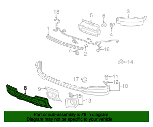 2015-2019 GM Valance Panel 23476441 | TascaParts.com