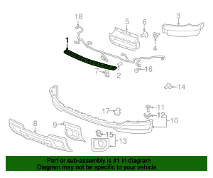 2015-2019 GMC Front Bumper Step Pad 23178912 GM | GMPartsDirect.com