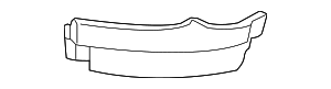 23481685 - Primed Passenger Side Front Bumper Outer Filler 2015-2019 ...