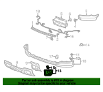 2015-2019 GM Passenger Side Front Fog Lamp Bezel 22978631 ...