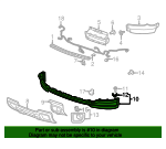 2015-2019 GM Front Bumper Fascia Air Deflector 22978557 GM ...