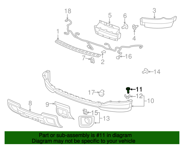 2014-2022 GM OEM NEW 14-21 GM Buick Chevrolet Encore Front Bumper Air ...