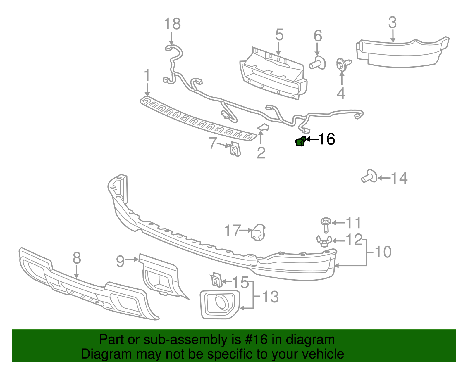 23428268 - Parking Assist Alarm Sensor 2014-2025 GM | GM Wholesale Direct