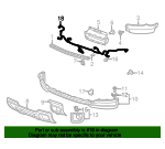 2015-2019 GMC Front Object Alarm Sensor Wiring Harness 23261394 GM ...