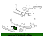 2015-2019 GMC Passenger Side Front Tow Hook Opening Cover 23178917 ...