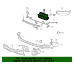 2015-2019 GMC Front Bumper Filler 23178915 GM | GMPartsDirect.com
