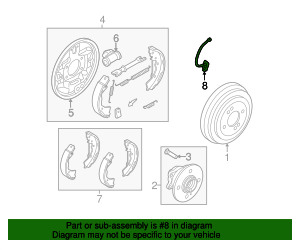 2006-2011 Kia Flex Hose 58738-1G000 | TascaParts.com