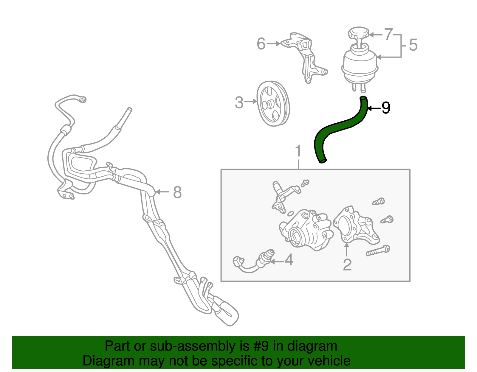 44348-30200 - Reservoir Hose 1998-2010 Lexus | Lexus of Stevens Creek Parts