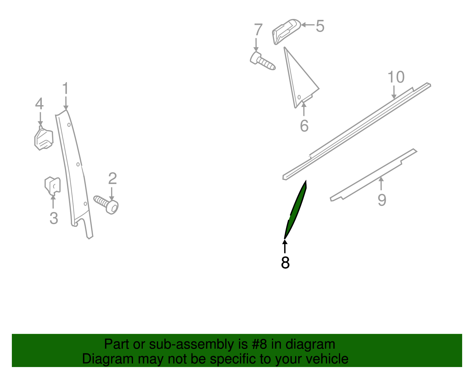 8K9-853-718-C-GRU - Wheel Flare 2013-2016 Audi allroad | Audi OEM Parts