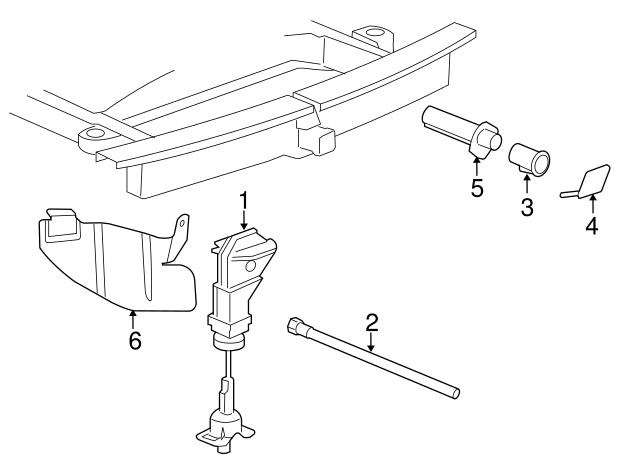 22968178 Hoist - New OEM Part From GM Parts Direct | GM Parts Store