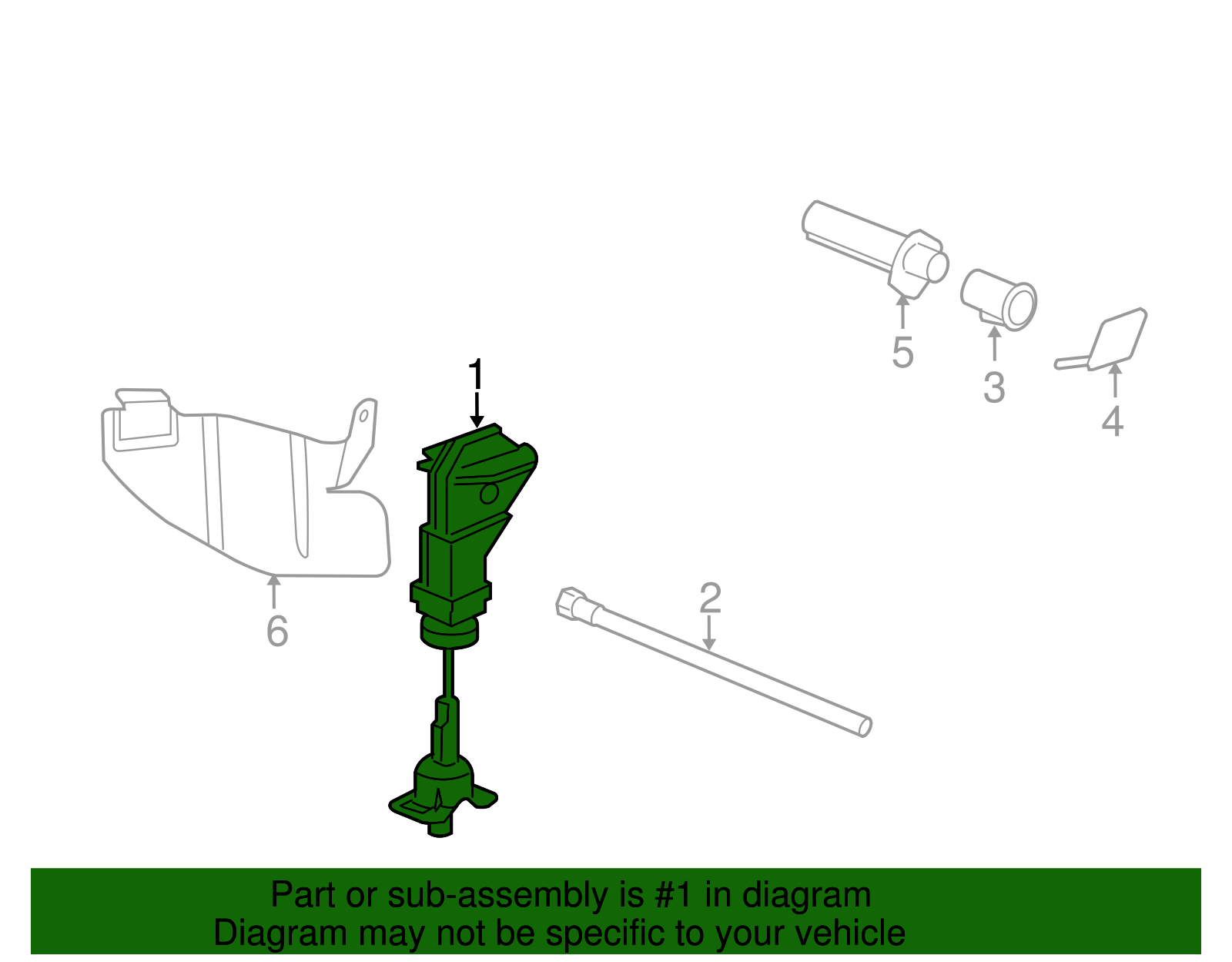 2003-2020 GM Spare Tire Hoist 22968178 GM | GMPartsDirect.com