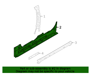 Genuine BMW 41-00-7-487-328 | Inner Rocker | FREE Shipping on Most ...