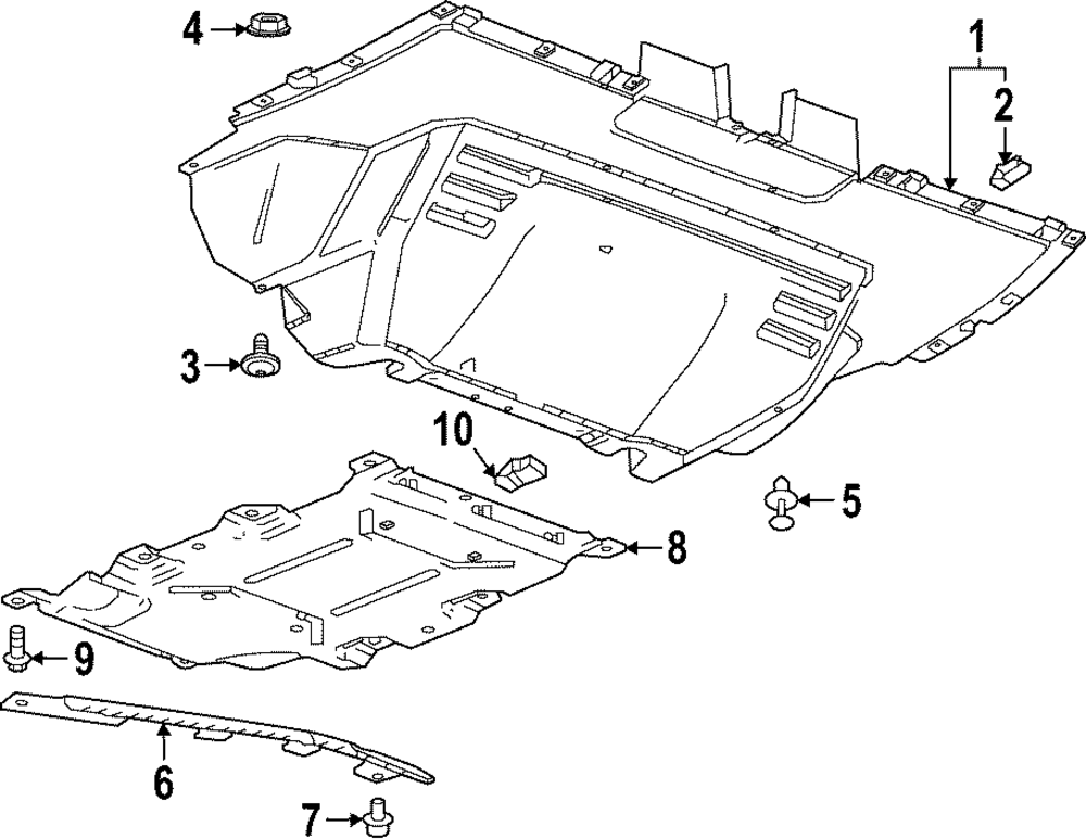 2024-2025 GMC Hummer EV SUV Under-Body Shield 86786370 | GM Parts Center