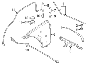 Genuine BMW 61-66-7-367-464 | Windshield Washer Nozzle Array | FREE ...