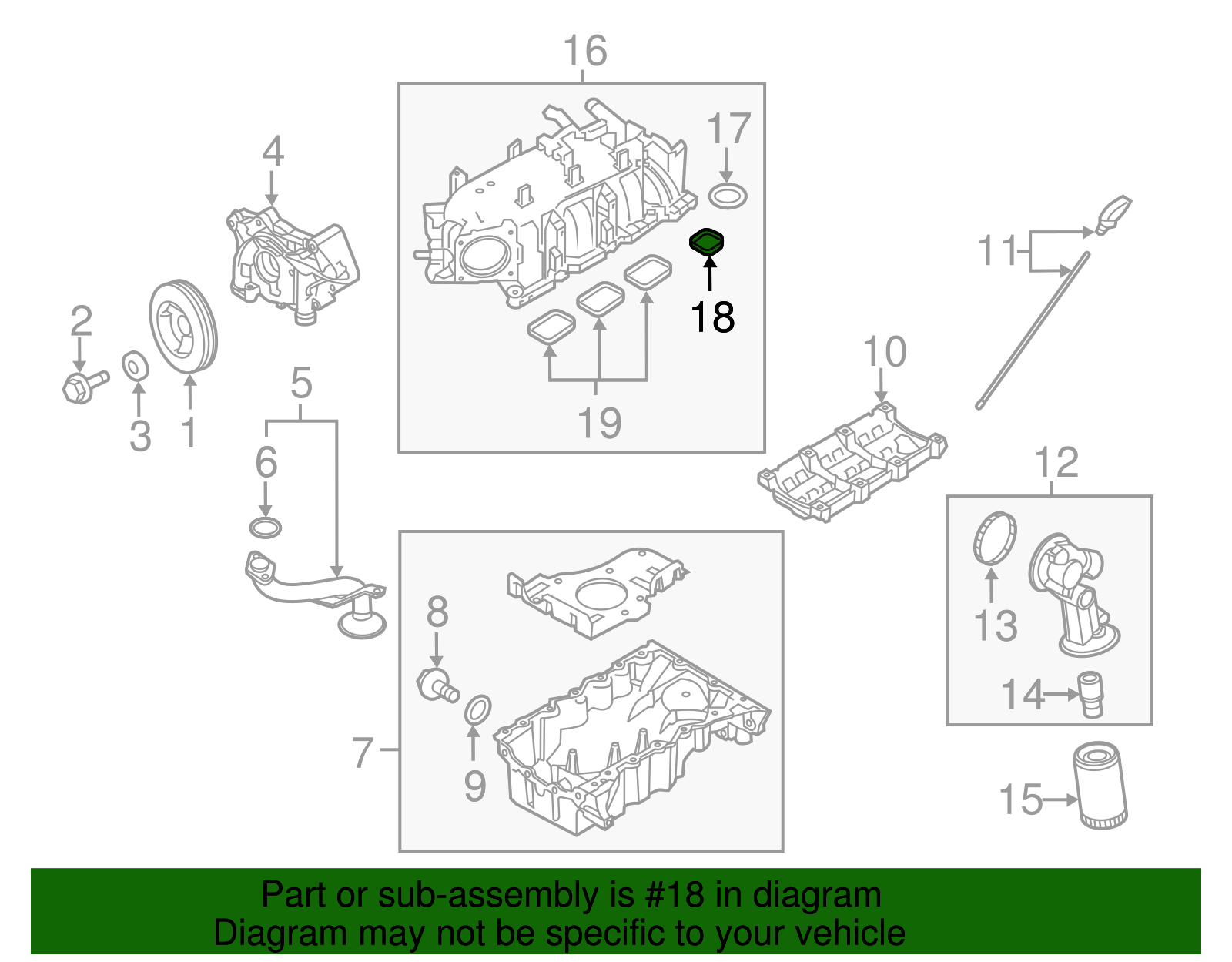 7T4Z-9439-D - Gasket 2007-2025 Ford | Ford Parts Direct