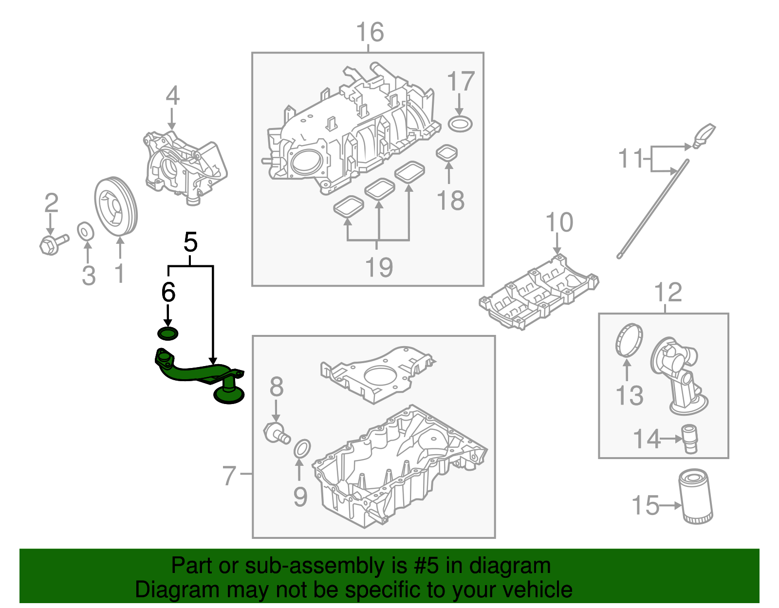 2010-2012 Ford | Engine Oil Pump Pickup Tube | AT4Z-6622-B | Walls ...