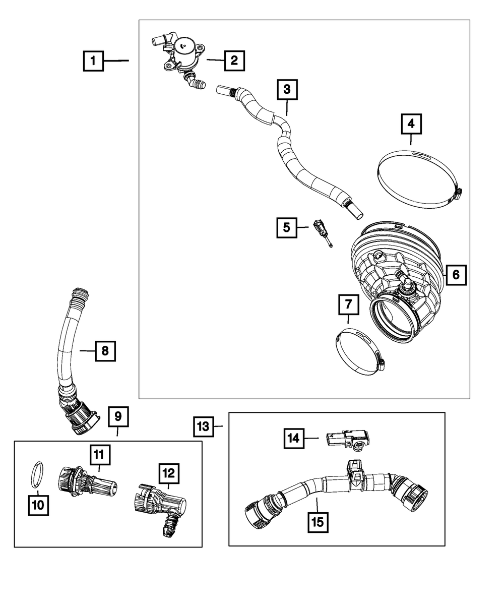 2015-2025 Mopar PCV Hose 68166403AC | EastcoastMoparts