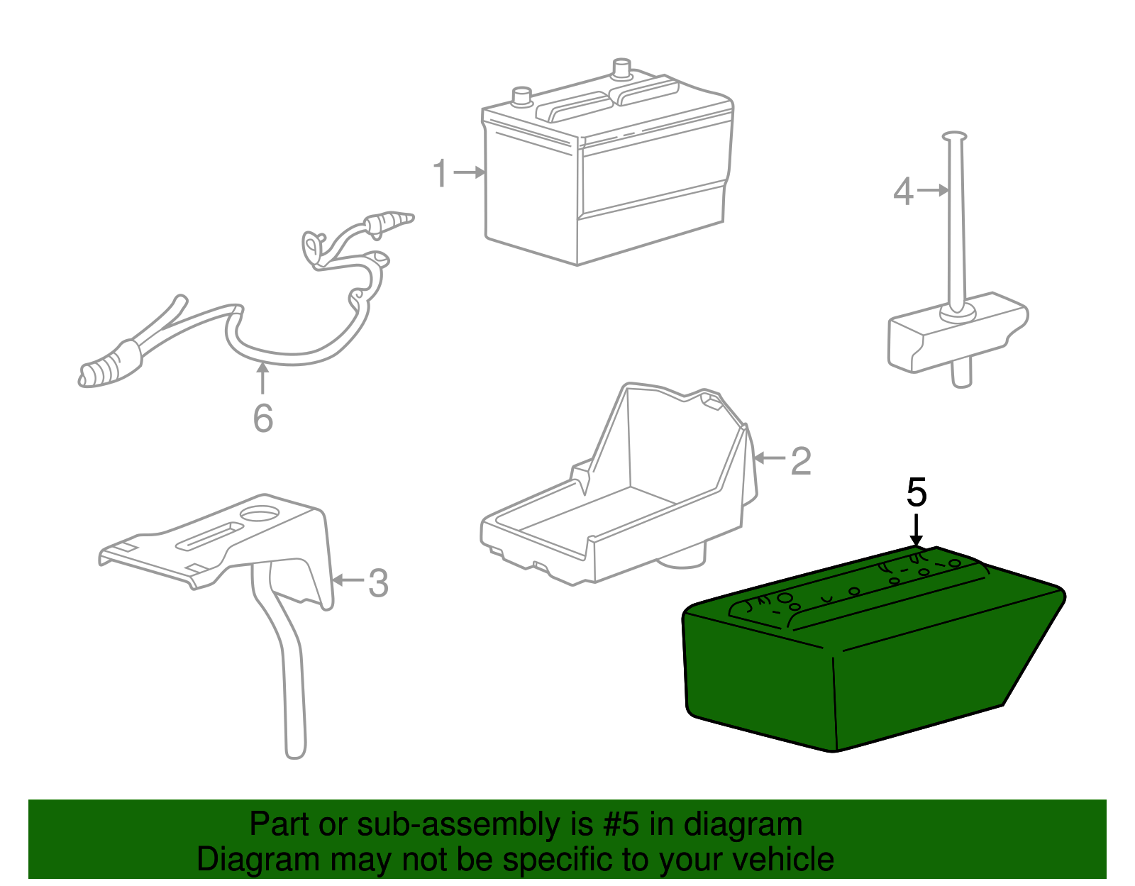 2005-2014 Ford Battery Cover AR3Z-10A687-A | Retail Performance Auto Parts