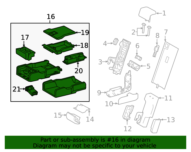2020-2022 Lexus Armrest Assembly 72830-48870-C0 | OEM Parts Online