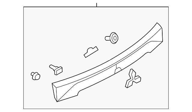 2014-2015 Mitsubishi Outlander Trim Plate 5817A292WA | Mitsubishi Parts ...
