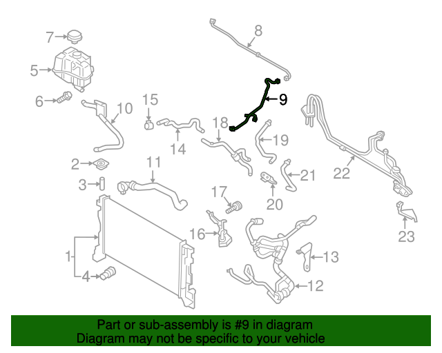 2016-2024 Volvo Overflow Hose 32249907 | OEM Parts Online
