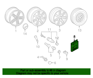 2007-2015 Audi Q7 Wheel Locks 4L0-071-455 | Retail Performance Auto Parts