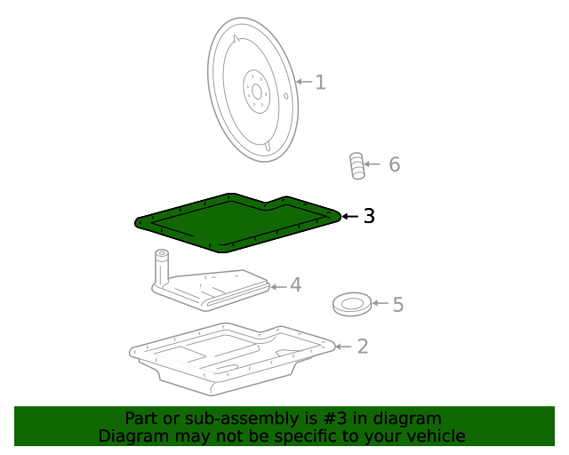 2021-2023 Ford F-150 Oil Pan Gasket ML3Z-7A191-A | QuirkParts