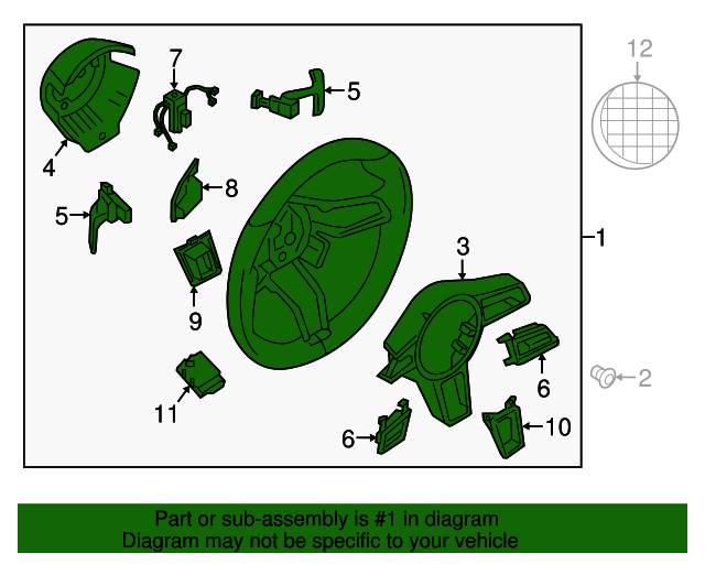 2015-2018 Porsche Cayenne Steering Wheel 958-347-804-61-2W0 | Sunset ...