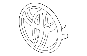 Genuine Toyota Grille Emblem part# 53141-0W010 for 2013-2017 Toyota ...