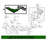 2015-2020 Nissan Rogue Intake Duct 16576-4CL0B | Nissan Parts Plus