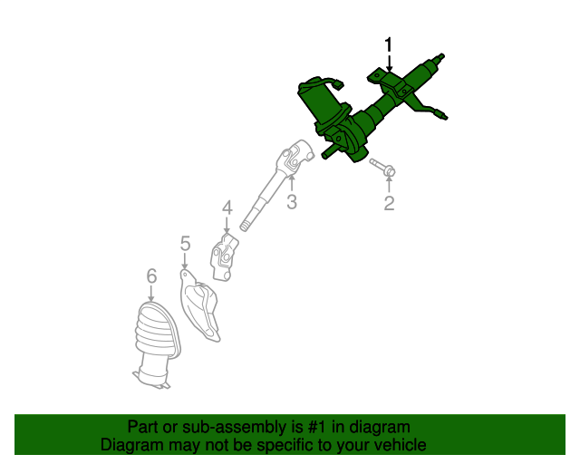 2007-2012 Toyota Yaris Steering Column 45200-52300 | Toyota Parts Center