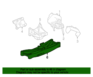 2005-2019 Mopar Trans Cross-Member 4578055AE | TascaParts.com