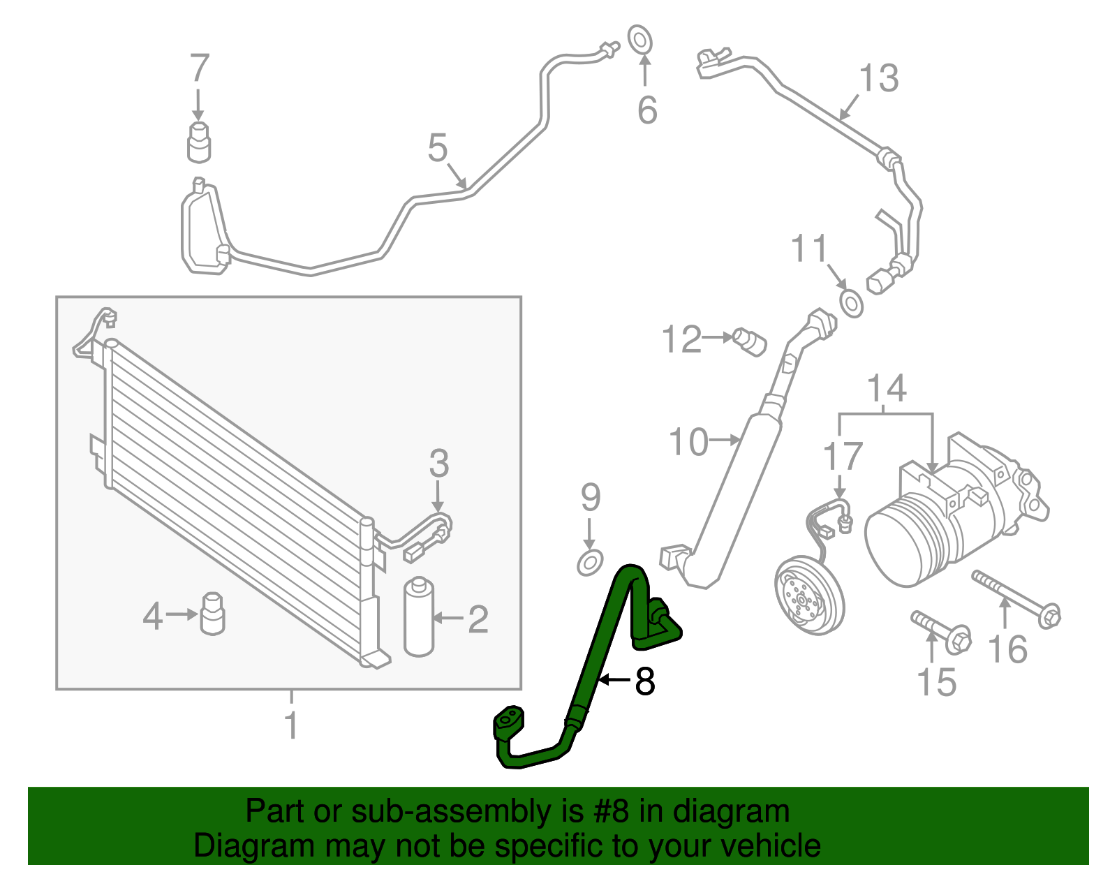 2020-2024 Nissan TITAN XD Discharge Hose 92490-9FV0B | Ziegler Nissan ...