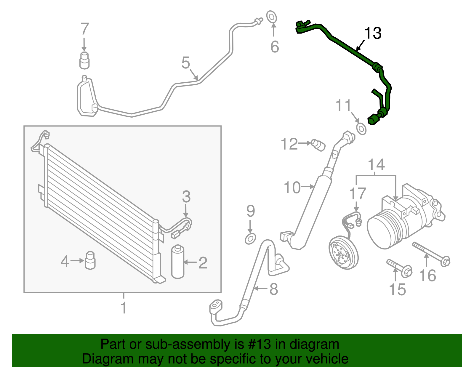 2023-2024 Nissan Suction Line 92446-9FV2B | Boro Nissan Parts