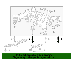 2013-2024 GM Rear Suspension Cradle Rear Bolt 11611819 GM ...
